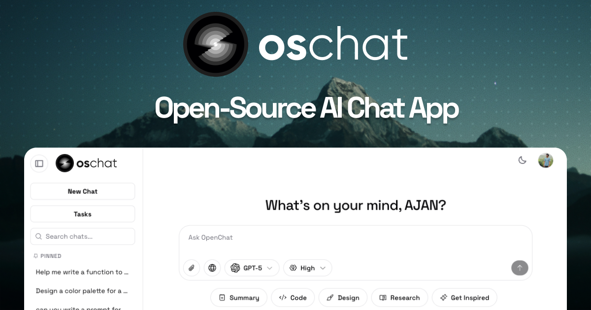OS Chat - Open Source T3 Chat & ChatGPT Alternative